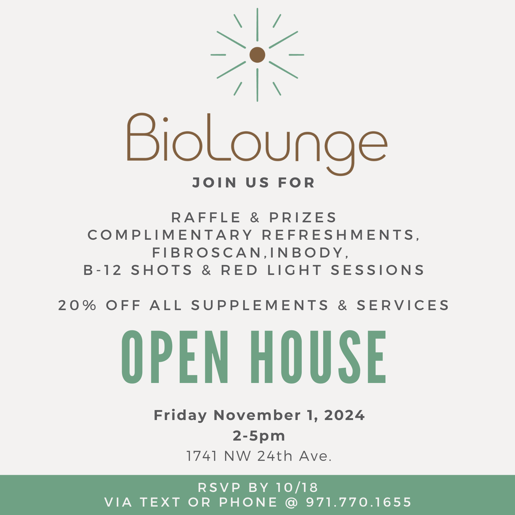Let's Hang Out - Open House Event 11/1/24 – BioLounge